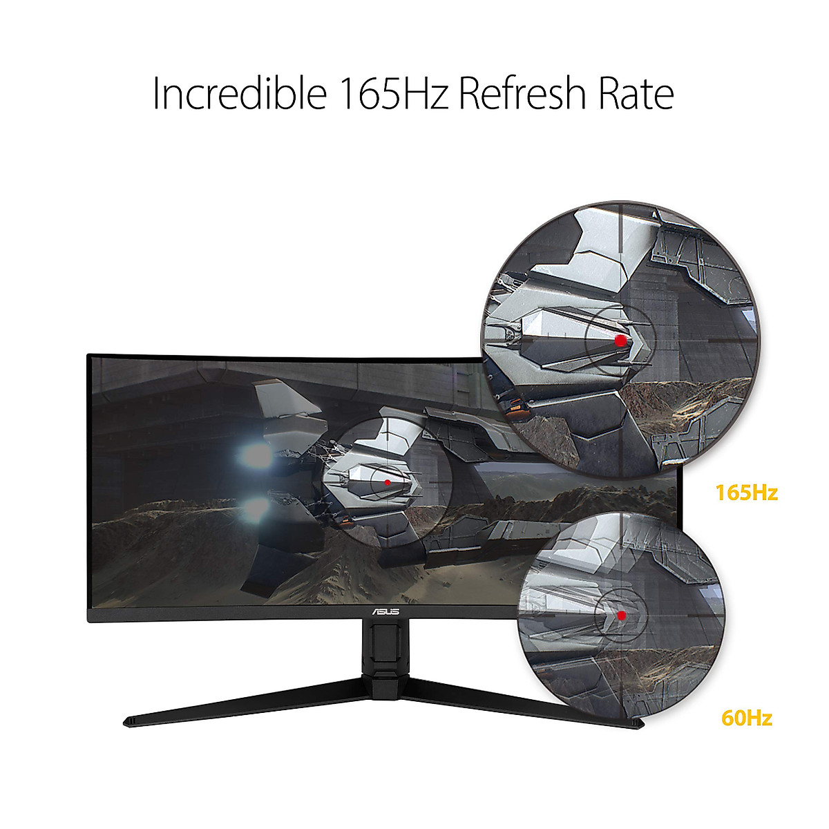 ASUS TUF Gaming VG34VQL1B 34 inches Curved HDR Monitor, WQHD (3440x1440), 165Hz, 1ms (Renewed)