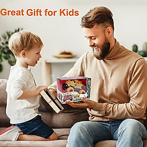 SKABENLAM Remote Control Car for Boys 3-5,Dinosaur Toy Cars for Kids 3-6,Toys for 3 4 5 6 Year Old Boys,Mini RC Race Car,Monster Trucks for Boys,Toddler Gifts for Boys Age 3 4 5 6 (Orange)