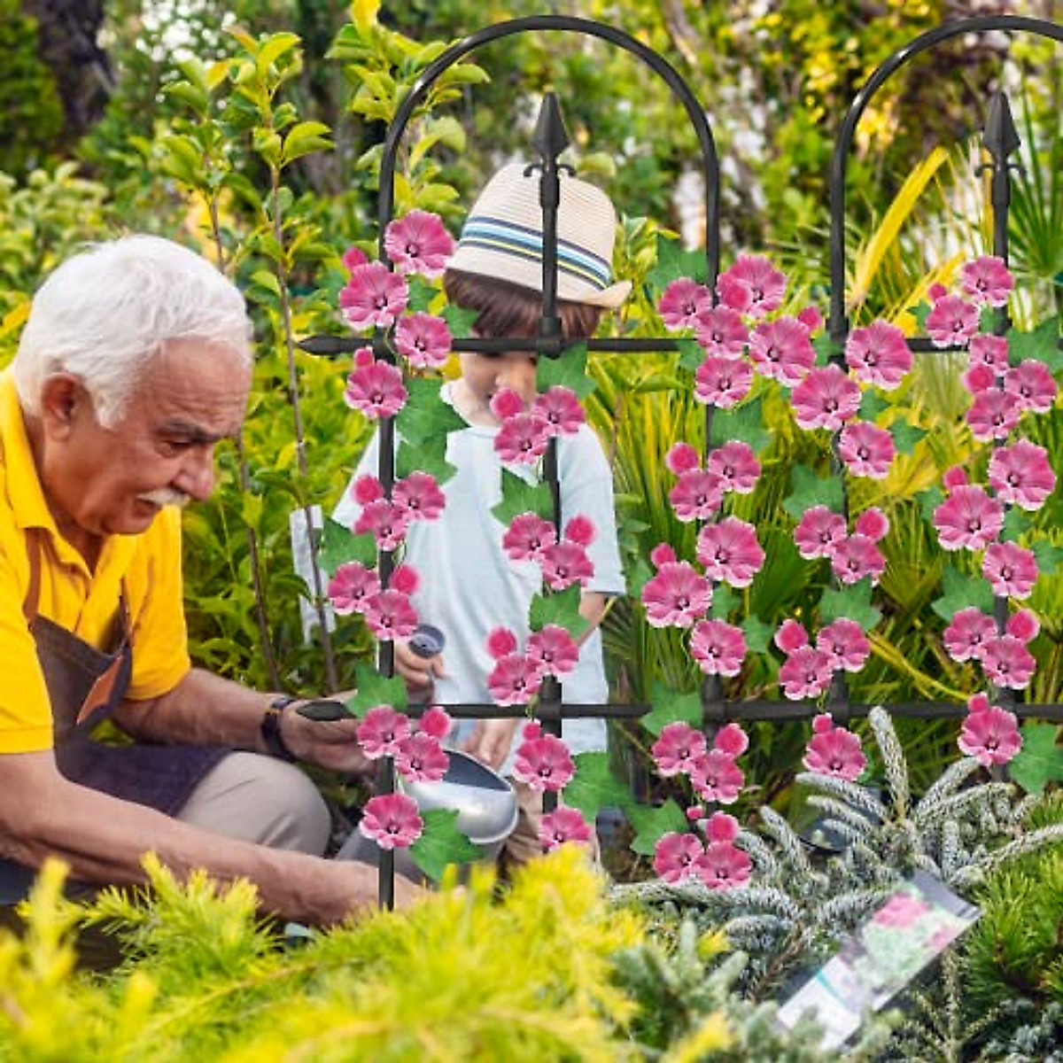 Garden Trellis, Rustproof Plant Trellis for Climbing Plants Outdoor, Wall Obelisk Trellis Plant Support for Indoor Plants, Flower, Lvy, Roses, Vegetable, Vines, Pot, Cucumbers, Clematis, Wall