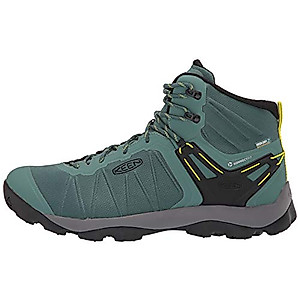 KEEN Men's Venture Mid Height Waterproof Hiking Boots, Blue Spruce/Evening Primrose, 14