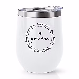 CVROY Christian Gifts for Women - You Are Inspiration - Bible Verse Inspirational Religious Gifts for Women Coffee Cup - Funny Spiritual Gifts for Friends, Coworker or Pastor Appreciation tumbler 12oz