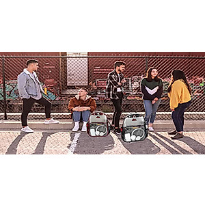 Summit Ridge Waterproof Clear Backpack with Water Bottle Holder Stadium Approved Heavy Duty Clear Backpack Quality See Through Bag (Red)