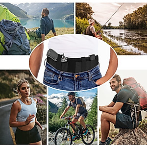 ‎EuroBird Belly Band Holster for Concealed Carry, Gun Holsters for Men and Women, Right & Left Hand Draw, Waistband Holster Fit for Glock, M&P Shield, Sig Sauer, etc