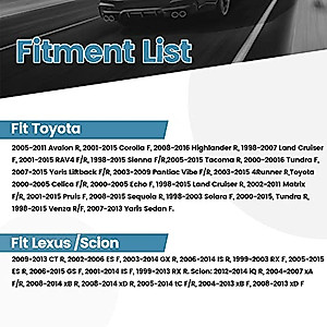 RED WOLF 6.5 Inch Door Speaker Adapter Spacer Ring Speaker Wire Harness Connector Compatible with Toyota 1998-2015, Scion 2004-2014 Aftermarket Speaker Adapter Bracket Wiring Cable Plug Install