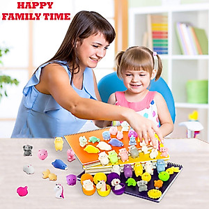 Easter Basket Stuffers - 3 Surprise Eggs Easter Egg Fillers Mochi Squishies 16pcs Mini Kawaii Cat Stress Relief Unicorn Party Favors Kids Easter Gift Teens, Classroom Prize, Toys Claw Machine Prizes