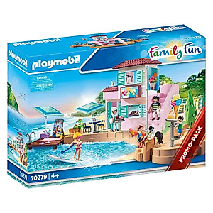 Playmobil Waterfront Ice Cream Shop, Multicoloured