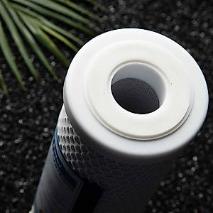 CTO Carbon Block Filters 10" x 2.5" Activated Carbon Block Carbon Filter (5 Micron) Compatible with Most 10" Standard Whole House Water Filtration Systems Under Sink