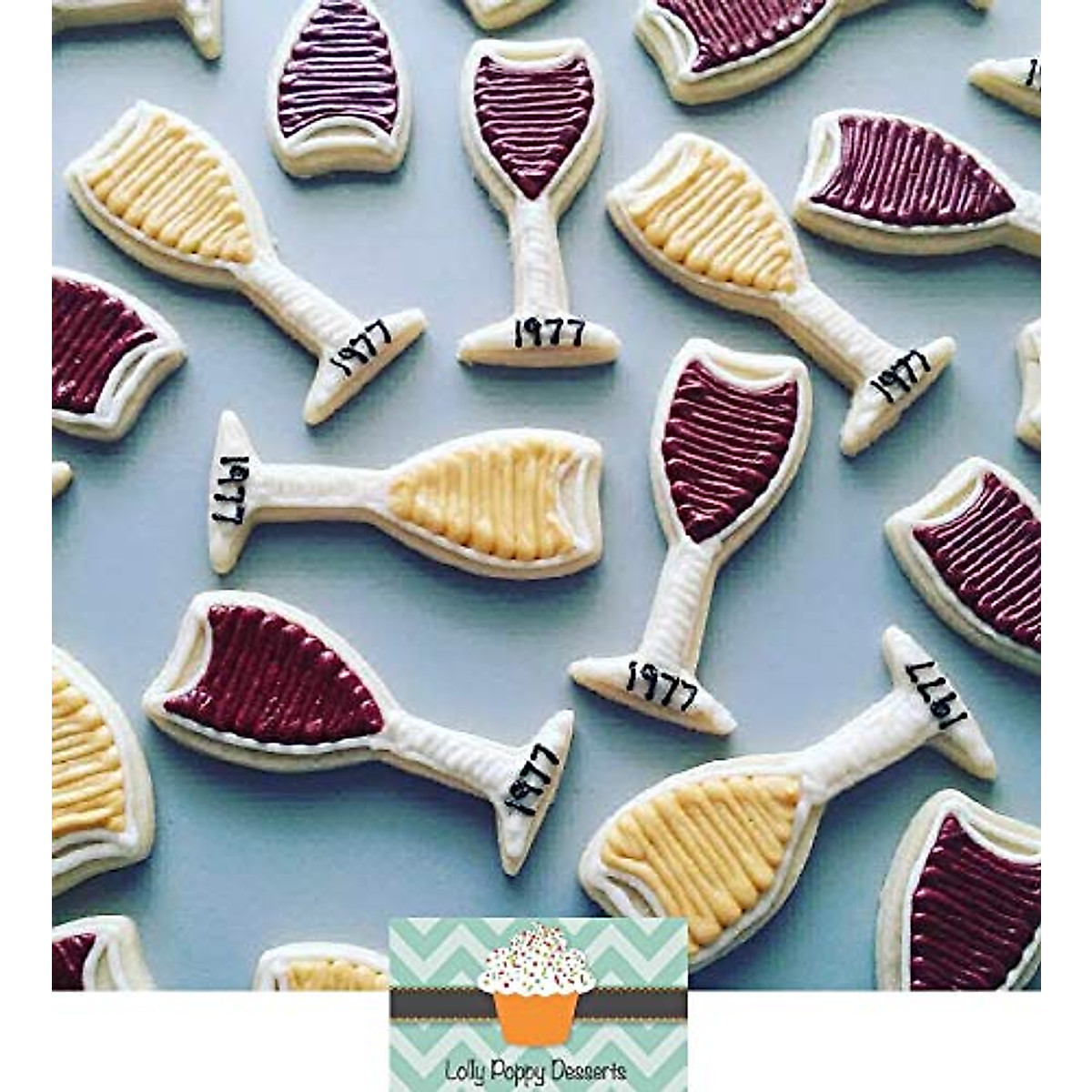 Vineyard/Winery Cookie Cutter 3-Pc Set - Wine Bottle, Glass, Grapes Tin Plated Steel Cookie Cutters