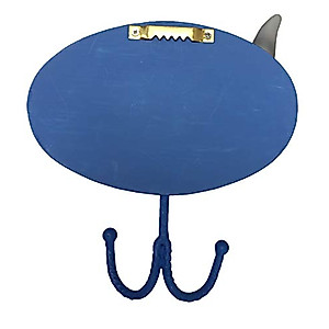 Borders Unlimited Fish 'N Sharks Towel or Coat/Bookbag Wall Hook, Multicolor