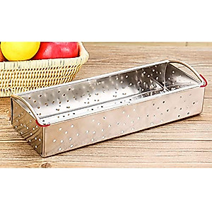 DOITOOL Stainless Steel Utensil Holder Kitchen Tool Organizer Cutlery Tray Kitchen Silverware Holder Utensil Flatware Organizer S