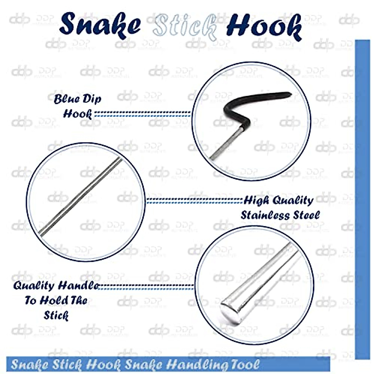 DDP 30" Heavy Duty Snake Hook Blue DIP