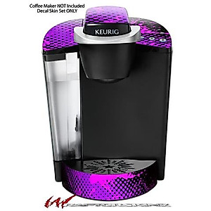 WraptorSkinz Decal Style Vinyl Skin compatible with Keurig K40 Elite Coffee Makers Halftone Splatter Hot Pink Purple (COFFEE MAKER NOT INCLUDED)