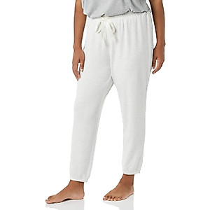 Amazon Essentials Women's Lightweight Lounge Terry Jogger Pajama Pant (Available in Plus Size), Pale Grey, Medium