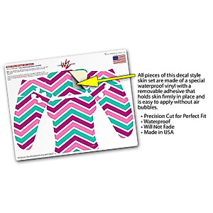 WraptorSkinz Skin Wrap compatible with Sony PS5 DualSense Controller Zig Zag Teal Pink Purple (CONTROLLER NOT INCLUDED)