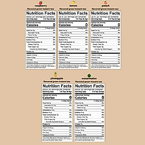 Waka — Green Instant Tea Sample Bundle — No Sugar Added & Unsweetened — 100% Tea Leaves — 6 - 0.45 oz Sample Packets