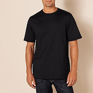 Amazon Essentials Men's Regular-Fit Short-Sleeve Crewneck T-Shirt, Pack of 2, Black, X-Large