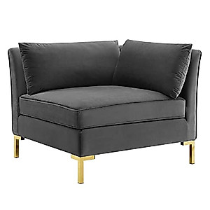 Modway Ardent Performance Velvet Loveseat, Gray