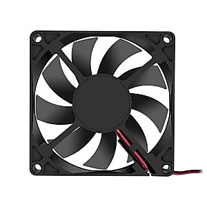 Dorhea 80x80x15mm Fan 12V 2Pin DC 8015 Brushless Cooling Case Fan for Cooling PC Computer Case CPU Radiator Cooler Fan 2Pin
