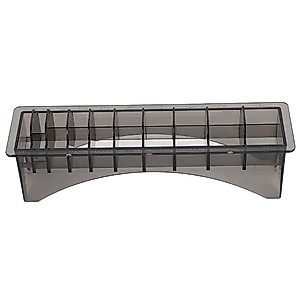 Rectangular Plastic Guide Comb Storage Box, 10 Grid Clipper Guard Holder Clippers Box Case Master with Rectangle Combs Guides Universal Base Tools Container Barbershop