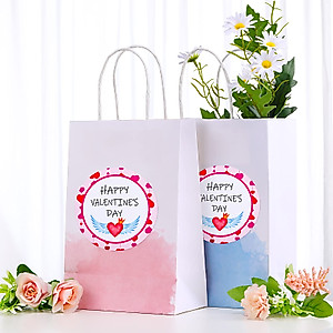 50 Pcs Valentine's Day Gift Stickers Valentines Stickers Round Valentines Labels Valentines Day Stickers for Envelopes Self Adhesive Love Decorative Stickers for Valentine Gift Wrap