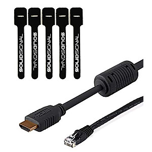Blackmagic Design ATEM Mini Extreme ISO HDMI Live Stream Switcher Bundle with 6’ HDMI Cable, 7’ Cat5e Cable, and 5-Pack of SolidSignal Cable Ties (SWATEMMINICEXTISO)