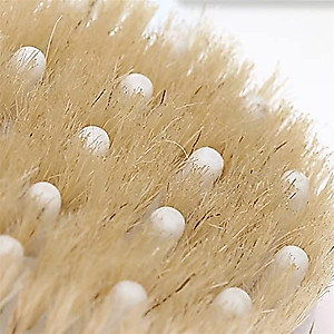 INGVY Dry Brushing Body Brush Natural Bristle Bath Brush Exfoliating Wooden Body Massage Shower Brush SPA Woman Man Skin Care Dry Body Brush