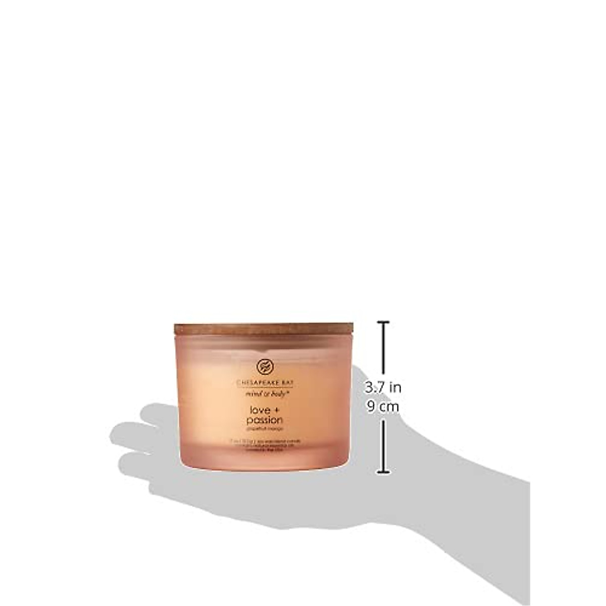 Chesapeake Bay Candle PT40255 Scented Candle, Love + Passion (Grapefruit Mango), Coffee Table , Orange