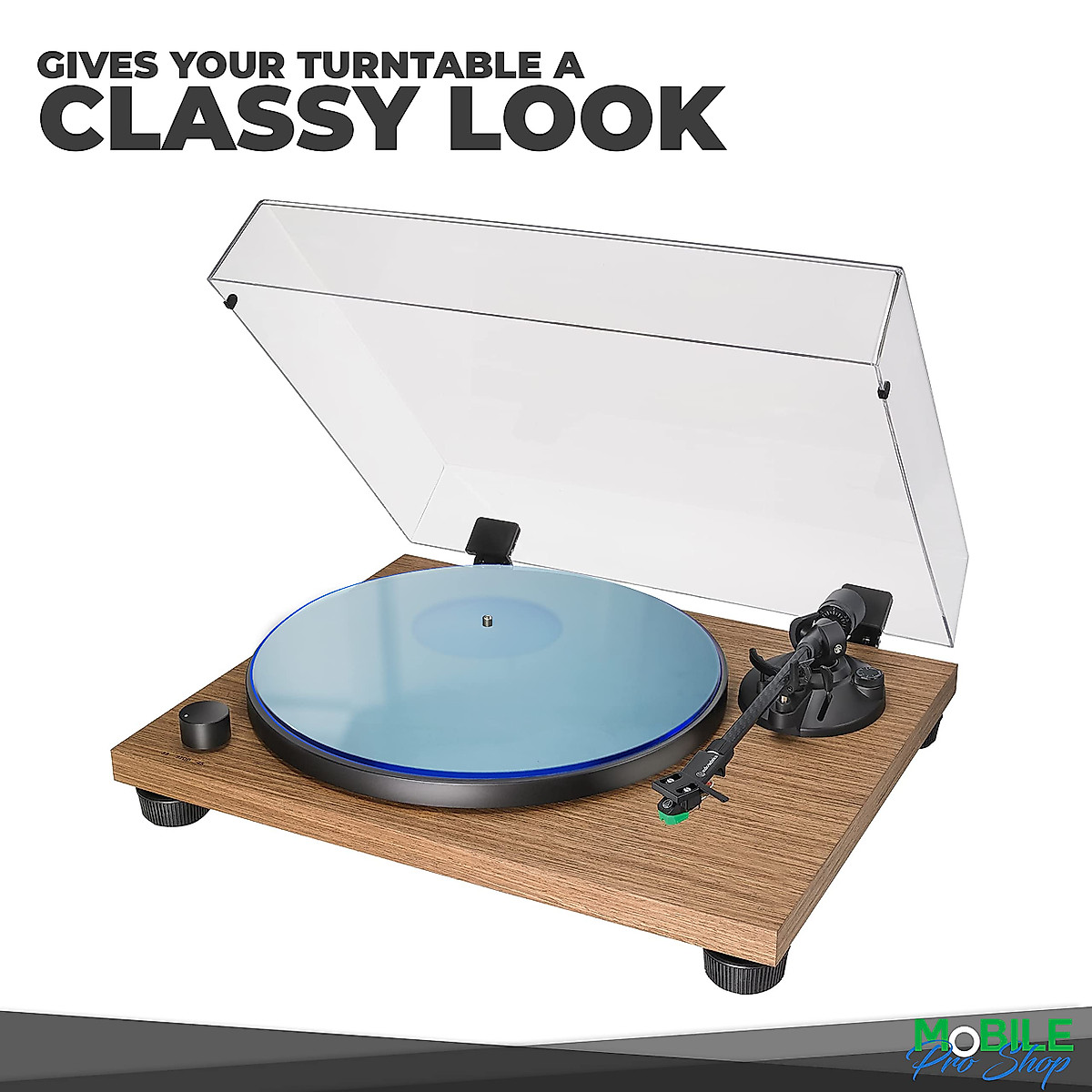 Acrylic Turntable Mat-Platter Vinyl Slipmat for 12 Inches LP Players-Reduced Noise & Improves Sound Quality & Provides Tighter Bass-Anti Static Record Player Mat.