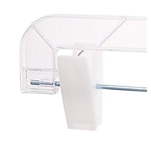 NAHANCO 610PCLH Plastic Children’s, Baby Skirt Slack Hanger, Heavy Duty with Plastic Clips, Clear (Pack of 100)