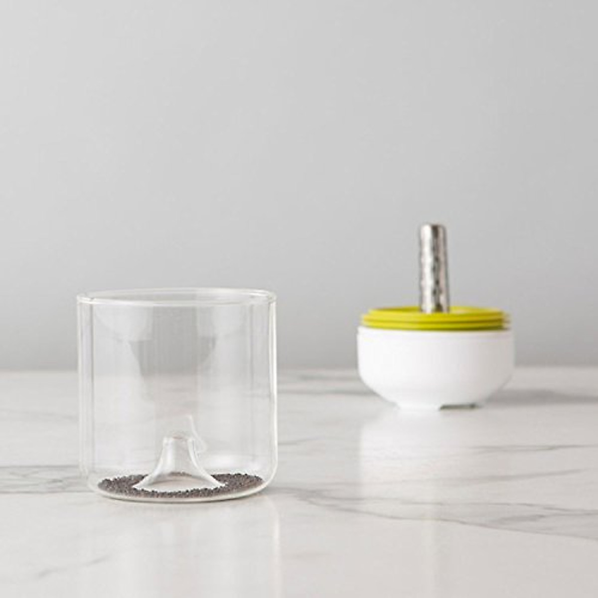 Chef'n Countertop Sprouter Growing Kit, One Size, Baking White/Wasabi/Glass