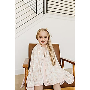 Large Premium Knit Baby 3 Layer Stretchy Quilt Blanket "Kiana" by Copper Pearl