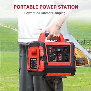 Portable Power Station, 2000Amps Car Battery Jump Starter Battery Pack with 400W Inverter Dual AC/DC/USB Output