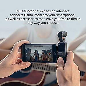 DJI Osmo Pocket - Handheld 3-Axis Gimbal Stabilizer with integrated Camera 12 MP 1/2.3” CMOS 4K60 Video, for YouTube, TikTok, Video Vlog, Streamlabs, Attachable to Smartphone, Android, iPhone, Black
