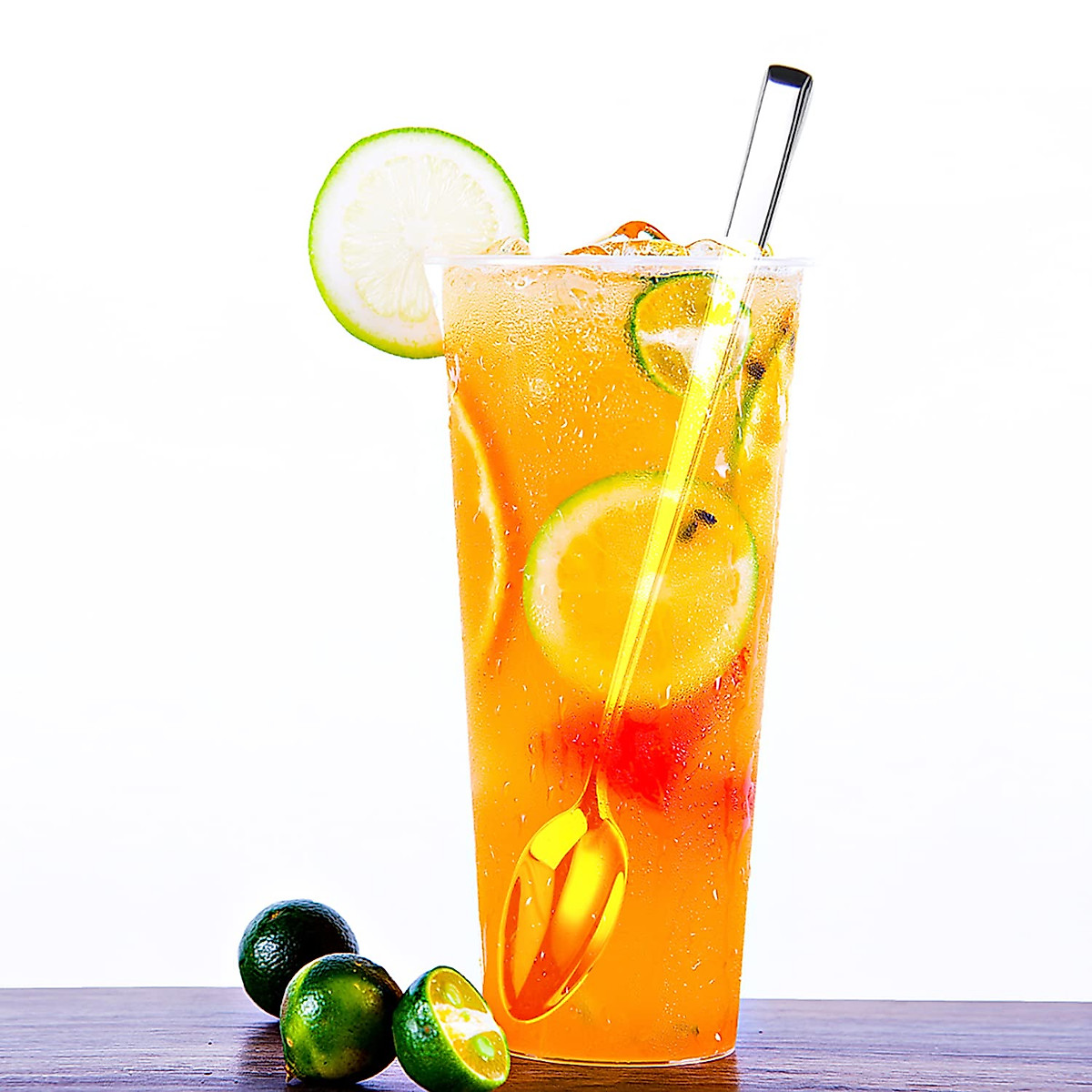 HISSF Iced Tea Spoons, Mixing Spoons,18/10 Stainless Steel Stirring Spoons, set of 6 Pieces-7.9 Inch