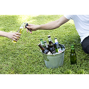 Peleg Design Beerdy, Original Bird-Shaped Bottle Opener with Magnetic Bottom, Black with Stainless Steel Beak as Metal Cap Opener and Tail Handle