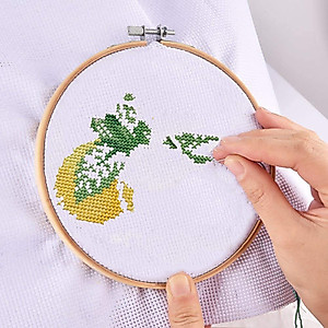 Cldamecy Friendship Bracelet String 60 Skeins,Embroidery Floss Threads for Cross Stitch,and DIY Art Craft,with 10 PCS Floss Bobbins and 1 PCS Embroidery Needle Set