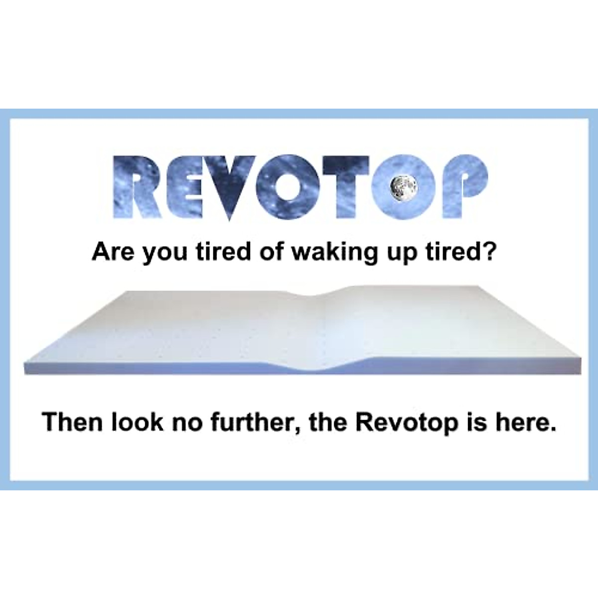 Revotop Mattress Topper for Back Pain (Large)
