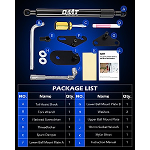 Orion Motor Tech Compatible with 15-23 F150 Tailgate Assist, Truck Tailgate Shock Compatible with 2015 2016 2017 2018 2019 2020 2021 2022 2023 Ford F-150 XL XLT Platinum Raptor King Ranch