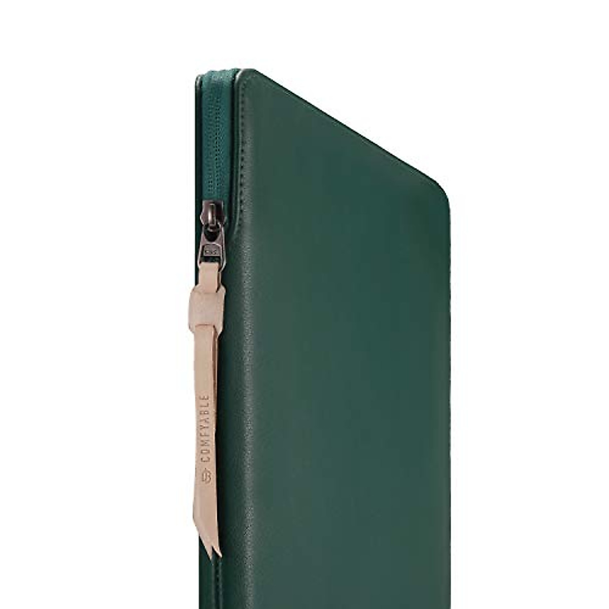 Comfyable Slim Protective Laptop Sleeve 13-13.3 Inch Compatible with 13 Inch MacBook Pro & MacBook Air, PU Leather Bag Waterproof Cover Notebook Computer Case for Mac, Green