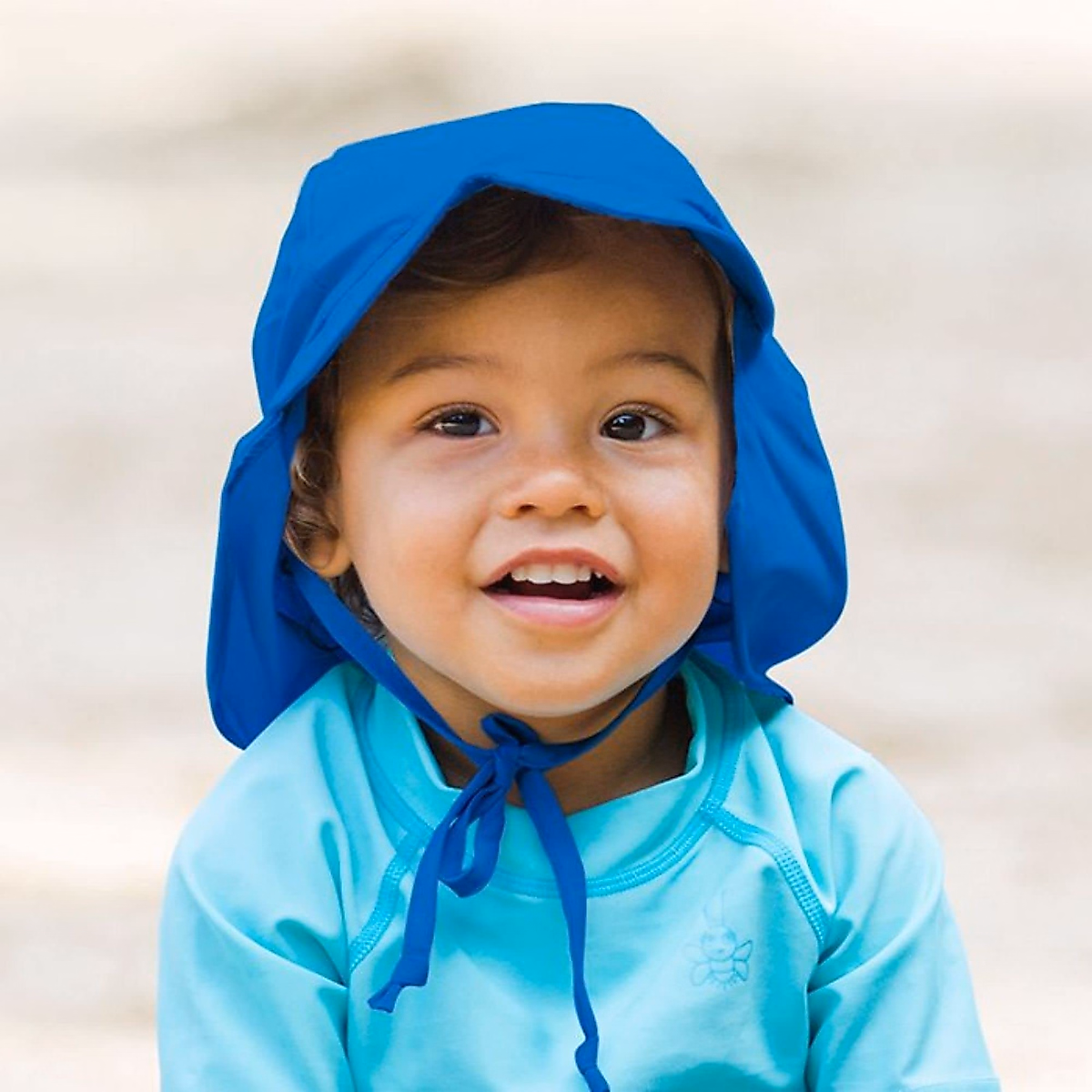 i play. Baby Flap Sun Protection Swim Hat, Navy, 9-18 Months