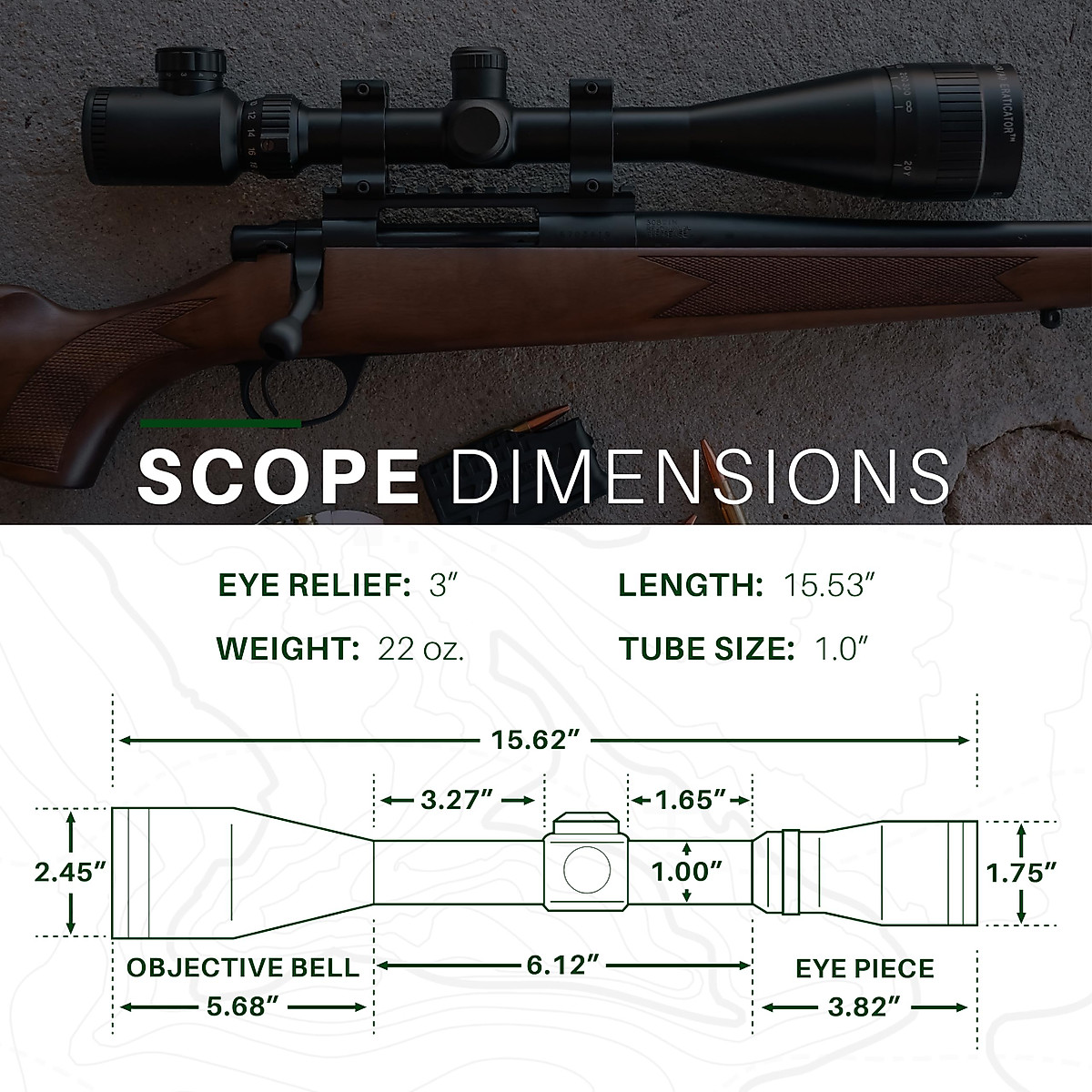 Mueller Optics 8.5-25×50 AO Long Range Target Scope (Silver)