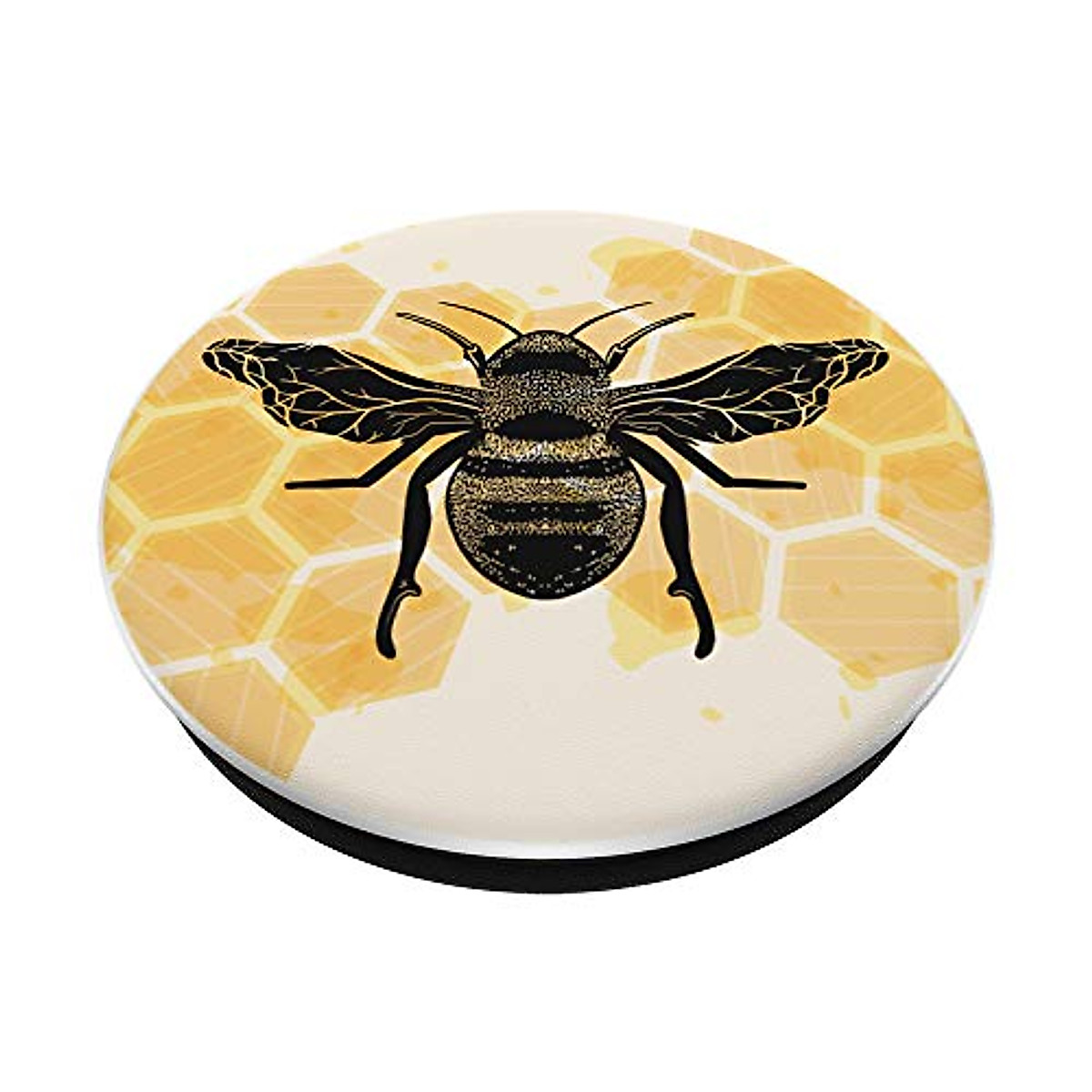 Honeycomb Bee Hive Beekeeper Bees Lover Bee Whisperer Bee PopSockets PopGrip: Swappable Grip for Phones & Tablets