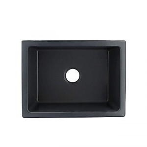 Vintage Tub & Bath 24 X 18 Plain Front Fireclay Reversible Apron Farmhouse Sink - Matte Dark Gray