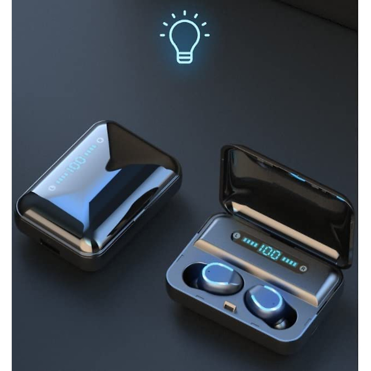 EYEARN Wireless Earbuds, Bluetooth 5.0 Headphones Earphones with Charging Case, in Ear Headset, Stereo Earphones Earbuds for Gym Exercises, Audio Books, Watching TV (This Will be The for