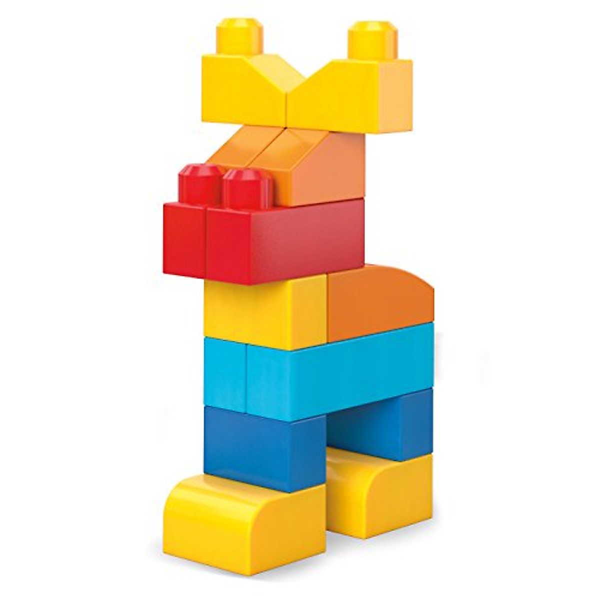 MEGA BLOKS First Builders Toddler Blocks Toys Set, Deluxe Building Bag with 150 Pieces and Storage, Blue, Ages 1+ Years