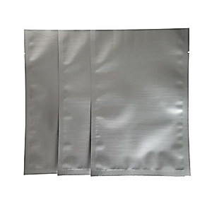 7.5 Mil Mylar Bags/Pouches - Multiple Sizes Genuine Aluminum Foil-Lined Bag for Long Term Food, Grain, Rice, Baking, Storage Container (50) (8"x12")