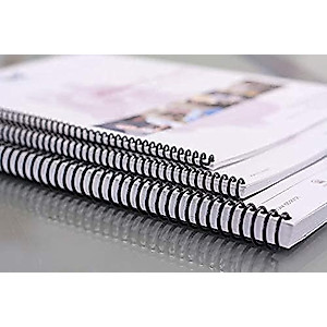 PrintFinish Coilbind S25A Upgraded Spiral Coil Binding Machine - with Electric Coil Inserter - Professionally Bind Presentations Documents - Free Crimper Free Box of 100 Plastic coils - 4 to 1 Pitch