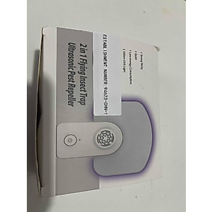 2 in 1 Flying Insect Trap Plug in & Ultrasonic Pest Repeller Indoor, House Safe Pest Control Fly Trap Mosquito Killer Mouse Repellent for Bug Mosquito Fruit Fly Gnat Mouse Rat, 2 Devices+6 Refills