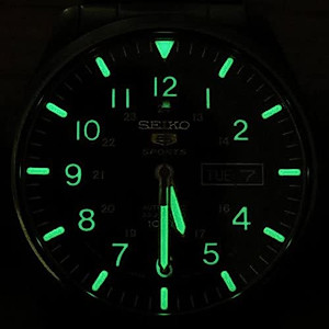 SEIKO 5 SPORTS Automatic made in Japan Black Dial Nylon Strap Watch SNZG15J1 Men's