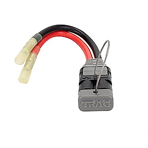 Camco Trac Outdoors High-Current Connector Kit, 8 Gauge | Upgrade Your Trolling Motor Connectors to High-Current 12V or 24V Power | for 60 Amp 12/24/36V Power (69441), Black